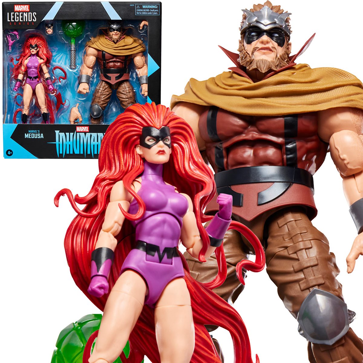 Inhumans Marvel Legends Medusa & Marvel’s Gorgon 6-Inch Action Figures ...